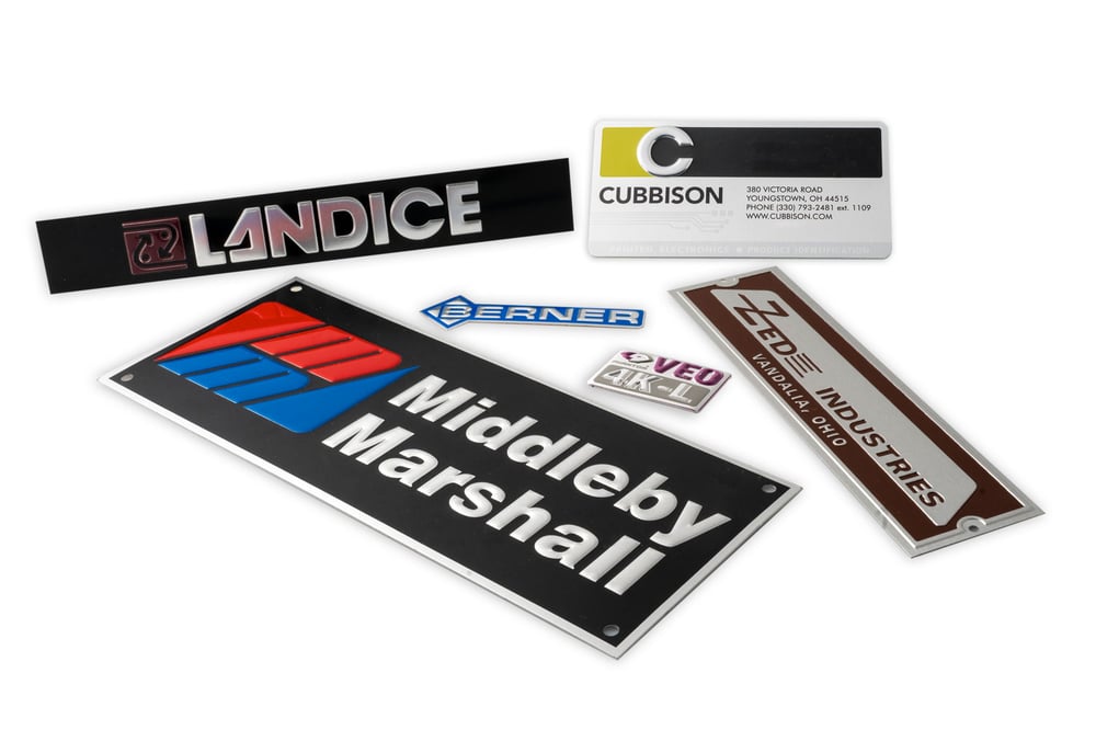 Nameplate manufacturing methods